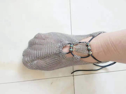 Stainless steel CUT RESISTANT feet GLOVES ring mesh chain mail mesh auti-cutting safety gloves S M L XL XXL