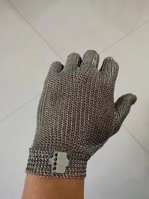 Butcher chainmail glove ring mesh chain mail mesh auti-cutting safety gloves S M L XL XXL