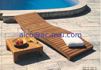 China 2014 garden wooden chaise lounge supplier