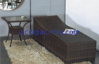 China Garden long chair rattan chaise lounge furniture supplier