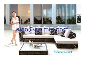 China 2014 latest Rattan Outdoor Garden Sofa  L shaped sofa Set supplier