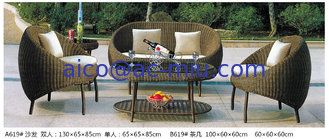 China 2014 Rattan Outdoor Garden Sofa & Table Set supplier