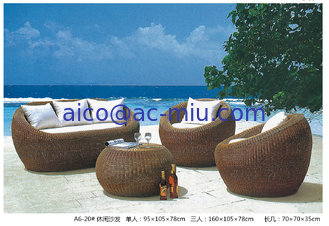 China 2014 Rattan Outdoor Garden Sofa & Table Set supplier