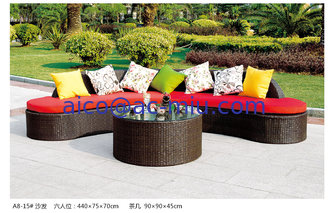 China 2014 Rattan Outdoor Furniture Garden Sofa & Table Set supplier