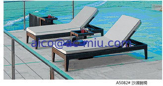 China Sun lounge beach chair garden rattan chaise lounge beach chair furniture supplier