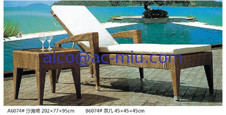 China Sun lounge beach chair garden rattan chaise lounge beach chair furniture supplier