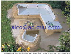 China Outdoor Rattan Wicker Sofa Sectional Patio Garden Furniture supplier