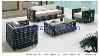 China Hotel sofa Outdoor Rattan Wicker Sofa Patio Garden Furniture supplier