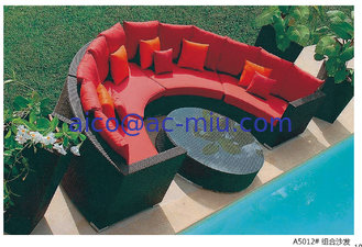 China Hotel sofa Outdoor Rattan Wicker Sofa Patio Garden Furniture supplier
