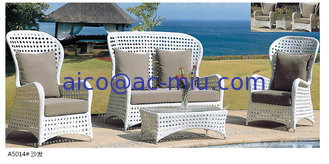 China Hotel sofa Outdoor Rattan Wicker Sofa Patio Garden Furniture supplier