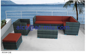 China Hotel sofa Outdoor Rattan Wicker Sofa Patio Garden Furniture supplier