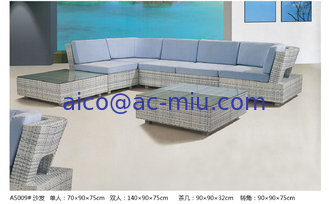 China Hotel sofa Outdoor Rattan Wicker Sofa Patio Garden Furniture supplier