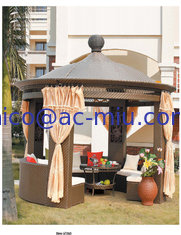 China China outdoor house tent outdoor gazebos rattan round canopies 1101 supplier