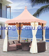 China China outdoor garden tent outdoor round gazebos rattan canopies 1103 supplier