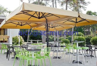 China 2.5m four head sun umbrella hotel umbrella beach umbrellas garden umbrella supplier