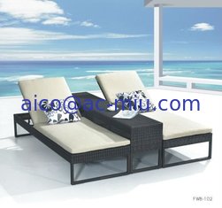 China Double garden sun lounger chaise lounge supplier