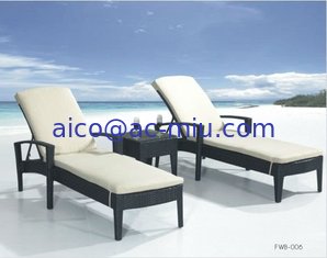 China Double garden sun lounger chaise lounge garden chair supplier