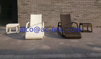 China hotel garden sun lounger rattan chaise lounge supplier