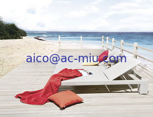 China hotel garden sun lounger rattan chaise lounge supplier