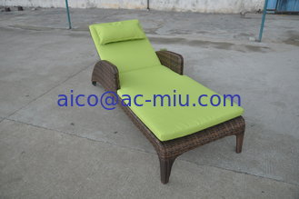 China hotel garden sun lounger rattan chaise lounge supplier