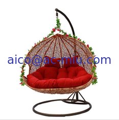 China wholesale hanging egg chair double swing chair home furniture supplier