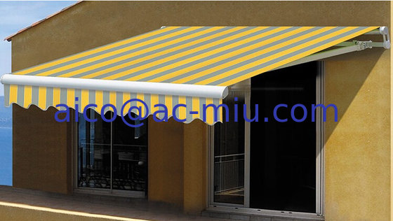 Popular Window awnings outdoor balcony porch awning Sun Shade Aluminium Frame Canopy carport Retractable Awning A02 supplier