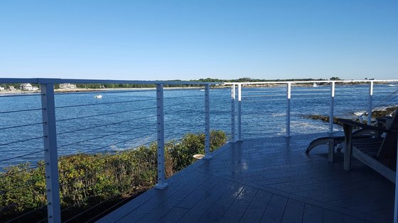 Building railing design 6 mm inox cable infill for wire cable balustrade