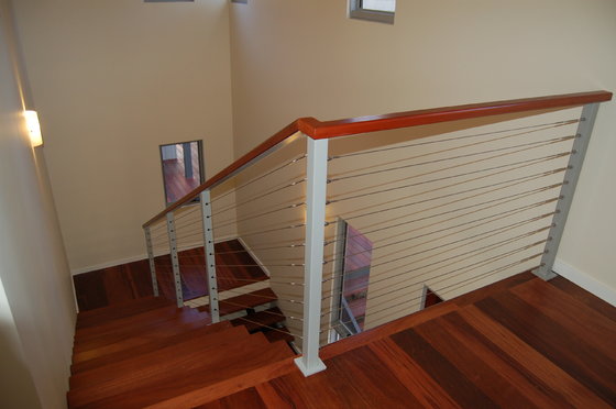 House interior deck railings stainless steel cable railing