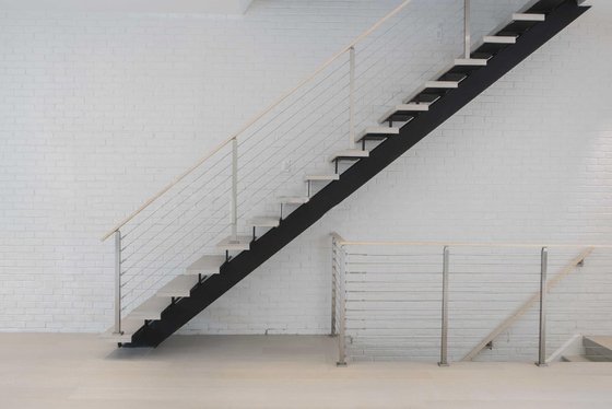Interior railing design stainless steel cable railing for the stair wire railing