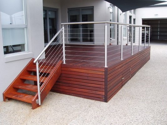 Interior railing design stainless steel cable railing for the stair wire railing