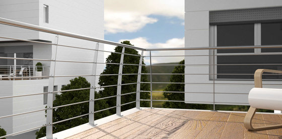 Stainless steel rod railing baluster inox for stair rod tube railing design