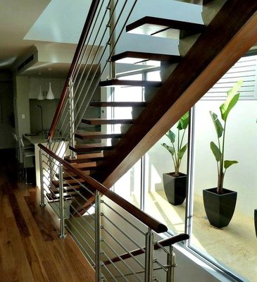 Stainless steel inox metal staircase railing design & stainless steel rod railing