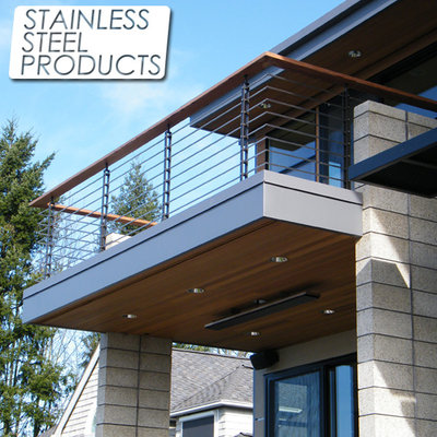 House stainless steel balcony railing design & stainless steel inox rod railing