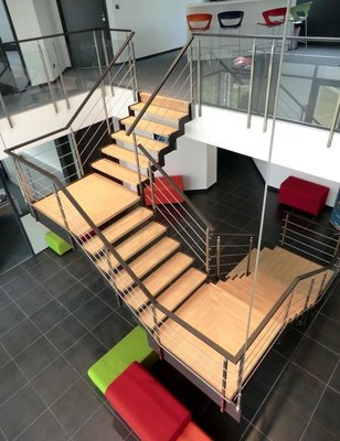 Stainless steel rod bar railing with round solid rod/ solid bar balustrade