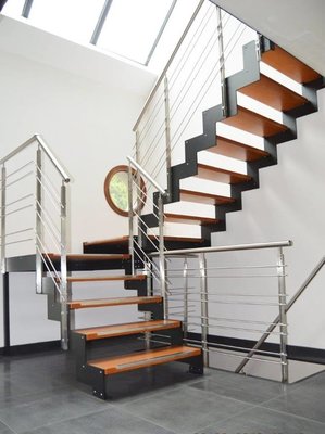 Stainless steel rod bar railing with round solid rod/ solid bar balustrade