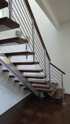 Stainless steel rod bar railing with round solid rod/ solid bar balustrade