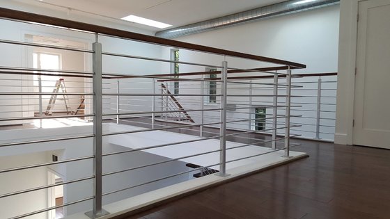 Stainless steel rod bar railing with round solid rod/ solid bar balustrade