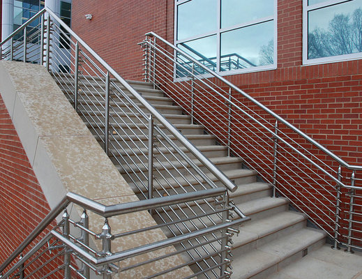 Exterior prefab railing stainless steel inox rod railing design for porch