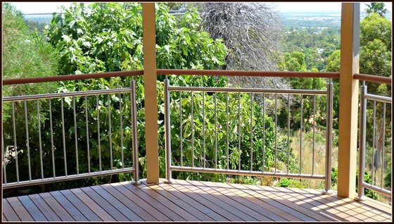 Exterior vertical inox railing stainless steel rod railing design for terrace