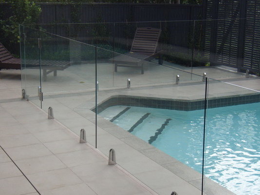 Stainless steel swimming pool spigot glass railing with SGCC & CE certificate