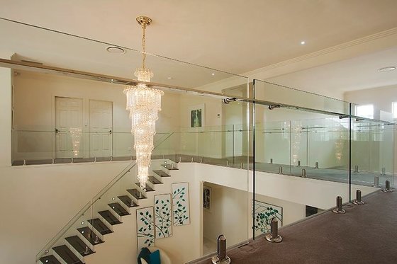 Hot-selling stainless steel spigot frameless glass railing/ glass balustrade