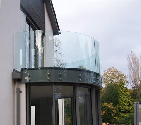 Exterior stainless steel standoff / patch fitting glass railing/ glass balustrade