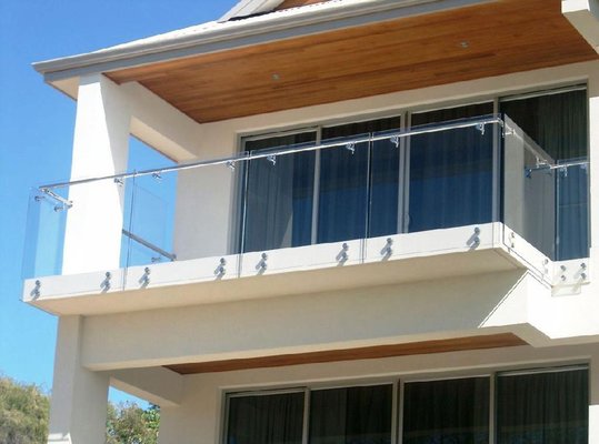 Exterior stainless steel standoff / patch fitting glass railing/ glass balustrade