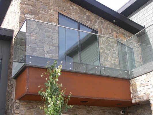 Side mount stainless steel patch fitting for glass panel balcony glass railing