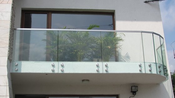 Side mount stainless steel patch fitting for glass panel balcony glass railing