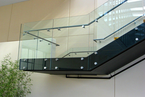 Stainless steel patch fitting / standoff glass railing for interior/ outdoor