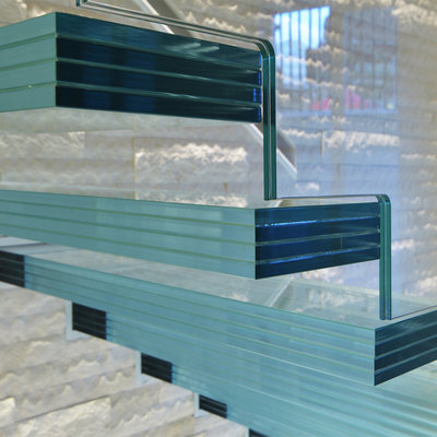 American building code kit cantilever stairs / glass beautiful floating stairs