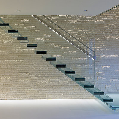 Build Floating Stair with glass wall