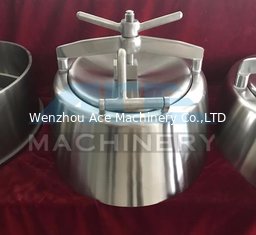 China SS304 SS316L Stainless Steel Round Tank Cover Manway With Glass Panel supplier