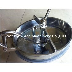 China Sanitary Food Grade Non-Pressure Oval Manhole Cover In Stainless Steel Ss304 Or Ss316l supplier
